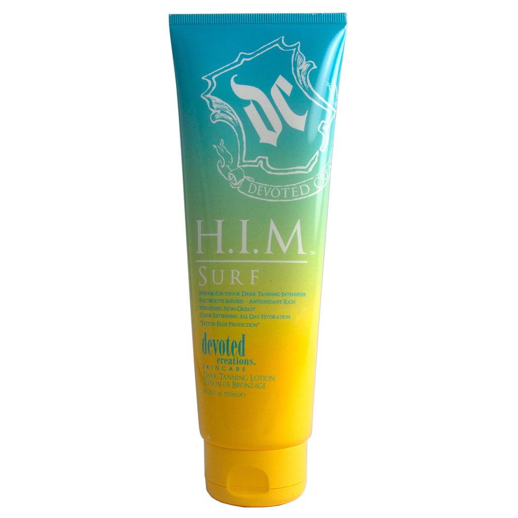 Devoted Creations H.I.M. Surf Tanning Lotion – Tan2Day Tanning Supply