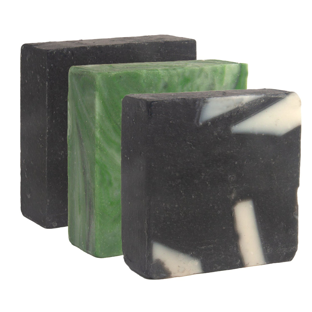 Majestic Lather Activated Charocal Soap Bar Collection (3 Bars ...